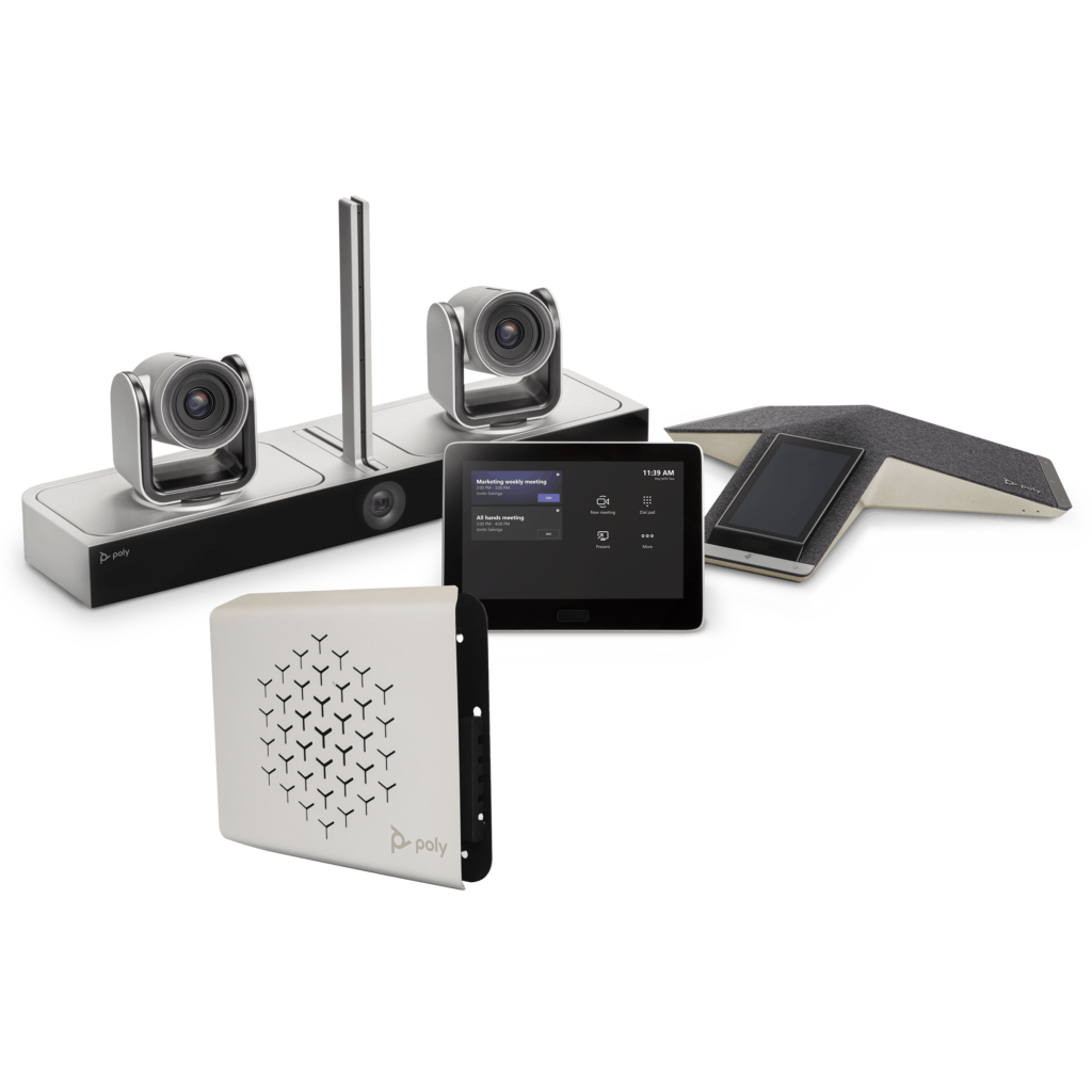 Soluciones que Poly Room tiene para salas de Microsoft Teams